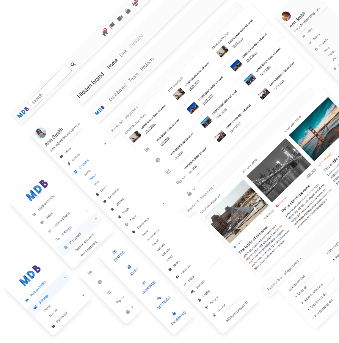 Bootstrap Menu Free Templates Themes