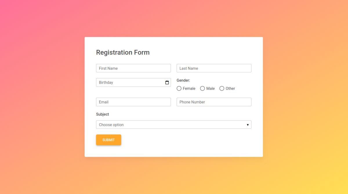 7 Responsive Bootstrap Forms Examples Various Templates Design 